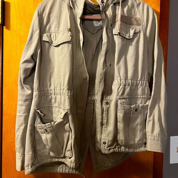 Full Tilt | Jackets & Coats | Large Tan Utility Jacket | Poshmark